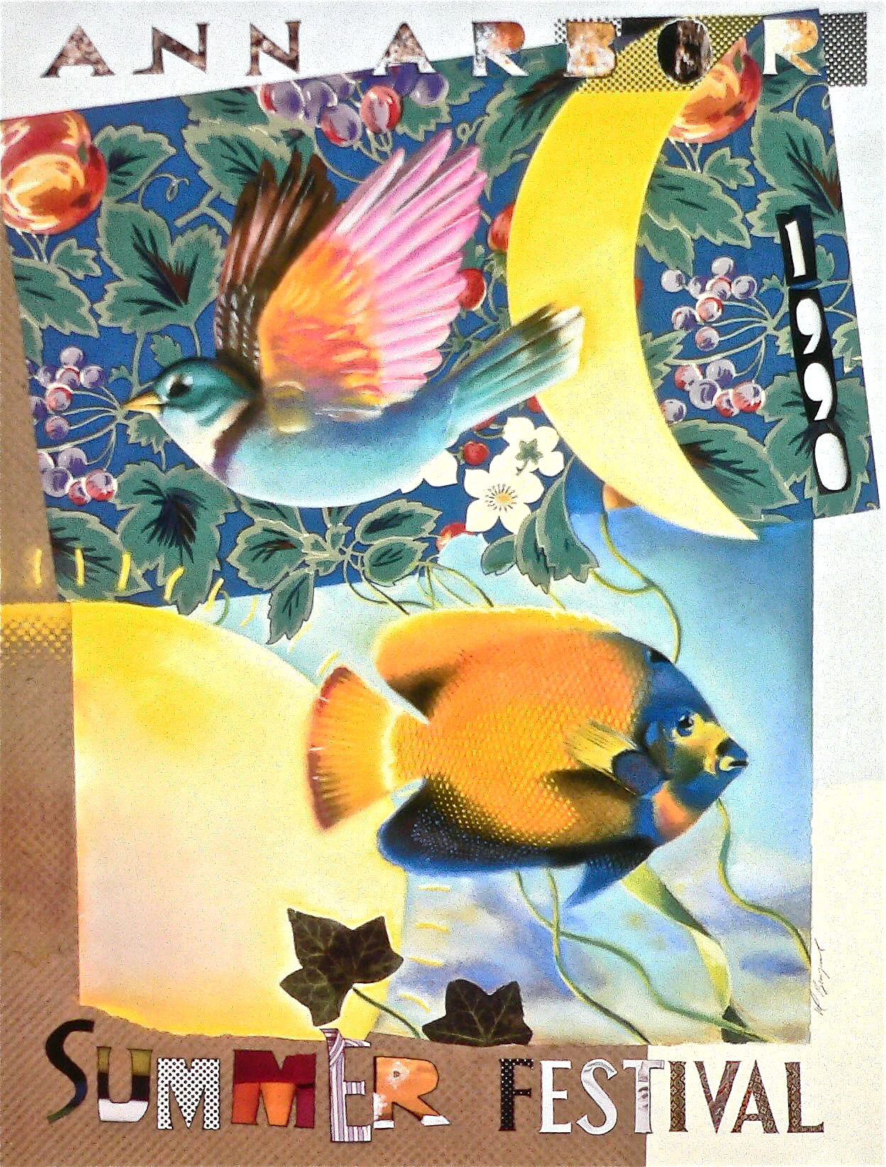 Bill Burgard: 1990 Ann Arbor Summer Festival Poster | U-M Stamps