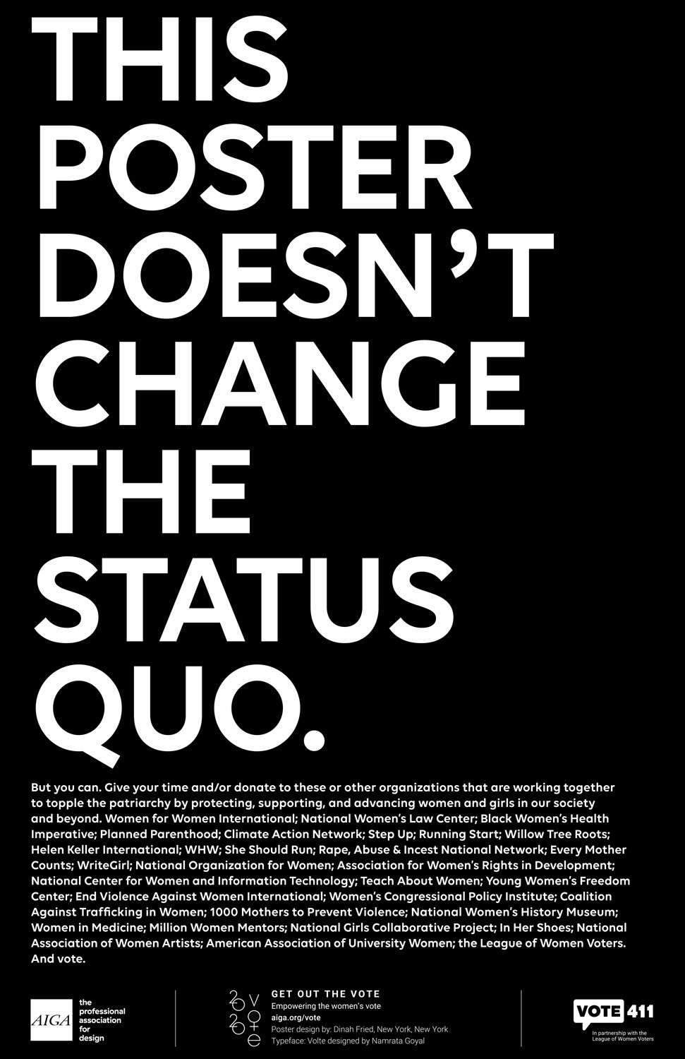Dinah Fried: This poster doesn’t change the status quo | U-M Stamps