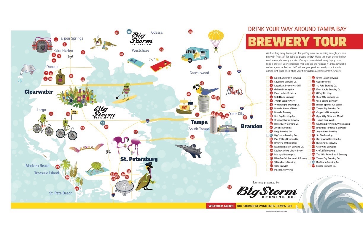 Angela Stork: tbt* Brewery Tour Map | U-M Stamps