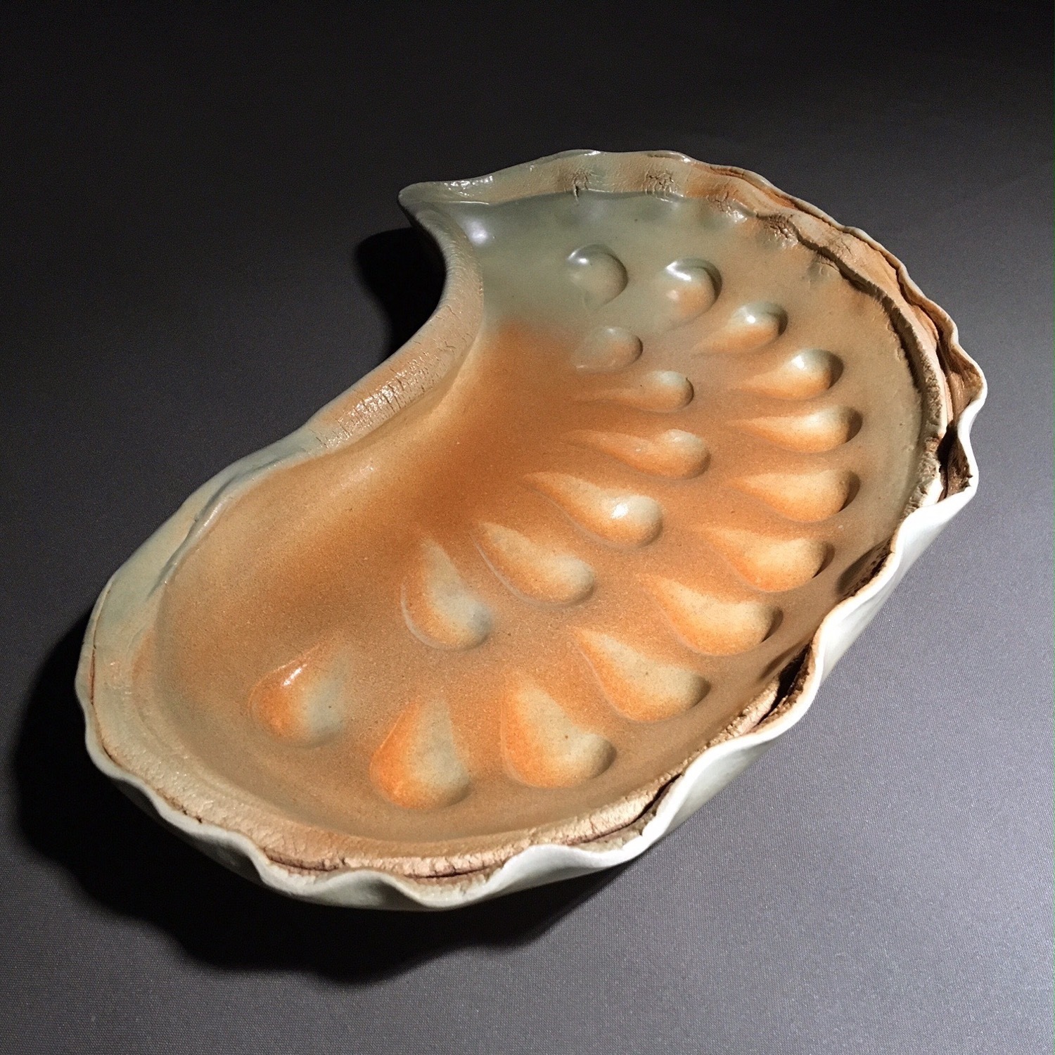 Robin Leventhal: Shino Oyster Platter | U-M Stamps